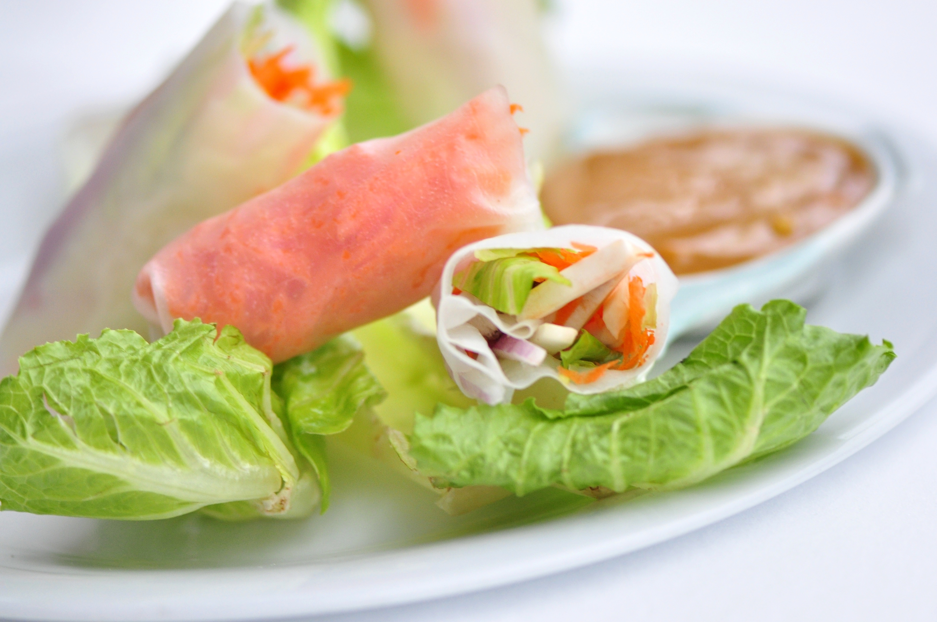 Rice Paper Salad Rolls – the vegetarian ginger