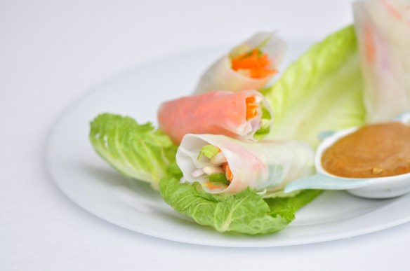 Rice Paper Salad Rolls – the vegetarian ginger