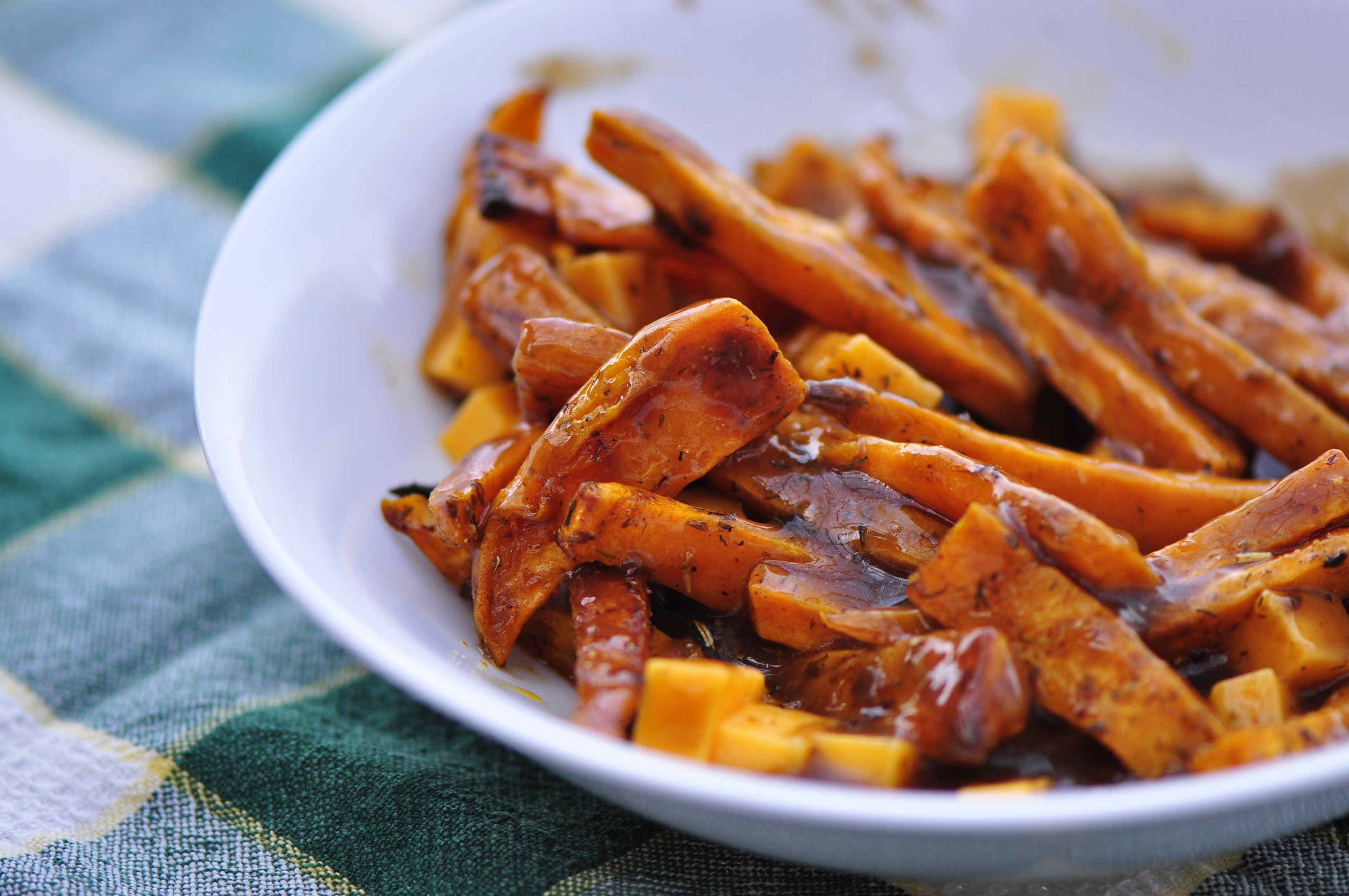 Sweet Potato Poutine – the vegetarian ginger